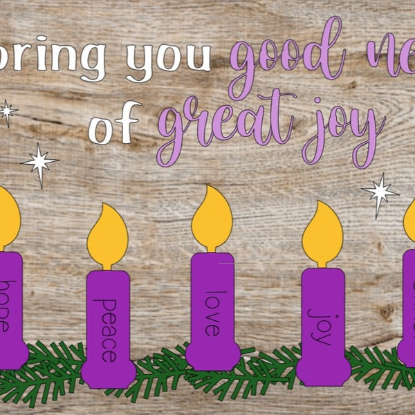 Advent Bulletin Board - Etsy