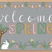Teachers School Bulletin Board Cutouts DIY Kit "welcome Spring" | Back ...