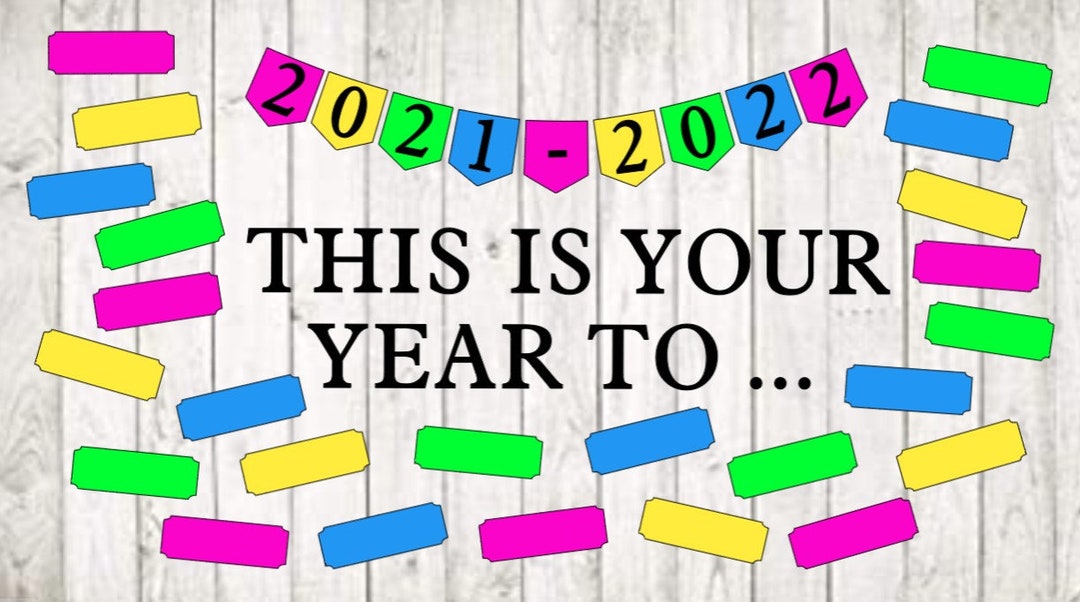 Teachers School Bulletin Board Cutouts DIY Kit "this is Your Year To ...