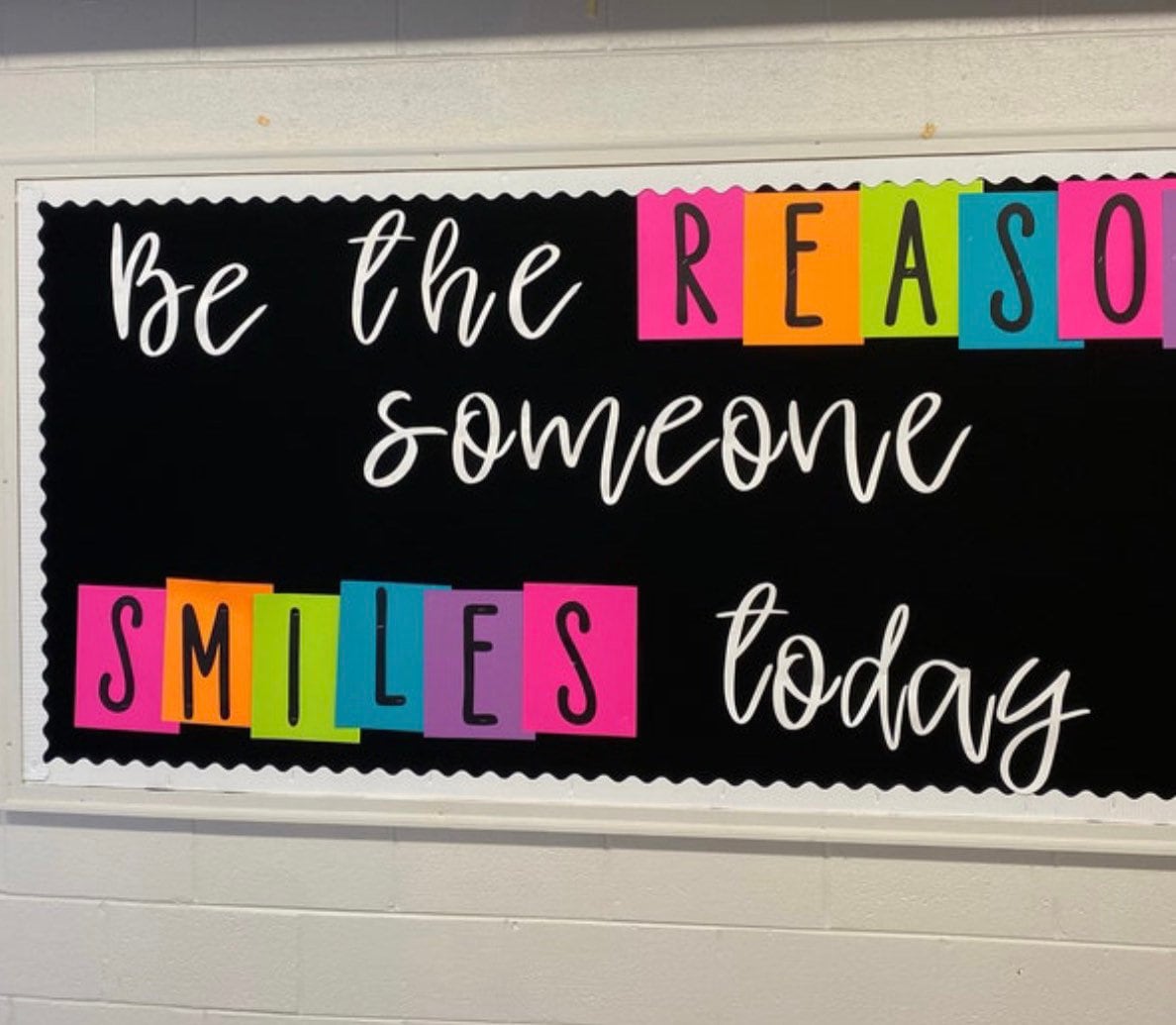 Teachers School Bulletin Board Cutouts DIY Kit "be the Reason Someone ...