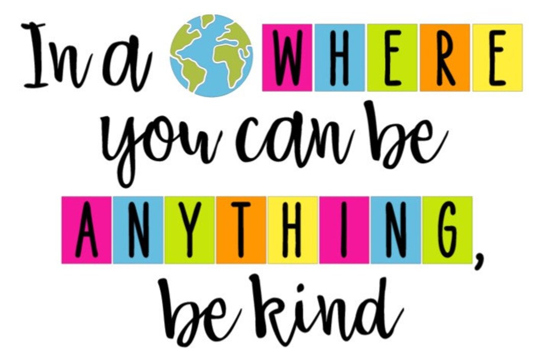 Teachers School Bulletin Board Cutouts DIY Kit "in A World Where You ...