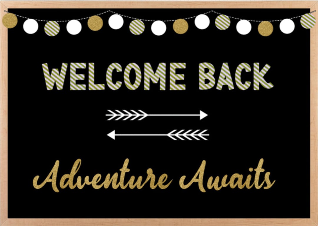 Teachers School Bulletin Board Cutouts DIY Kit "welcome Back" | Back to ...