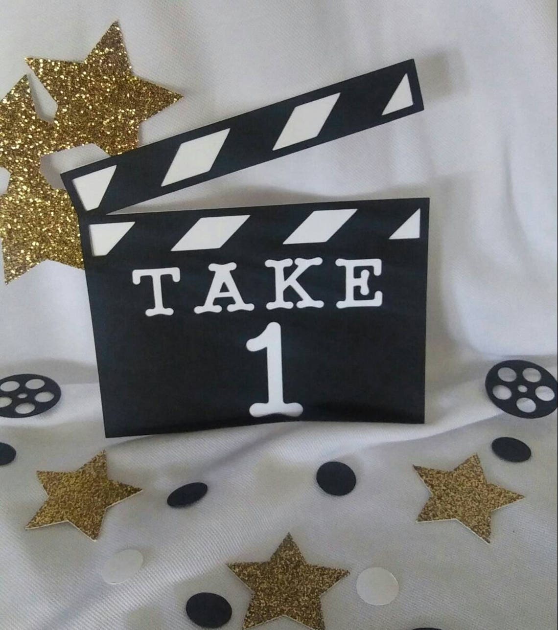 Hollywood Movie Star Cinema Clapboard Table Number Graduation - Etsy