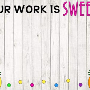 Teachers School Bulletin Board Cutouts DIY Kit "our Work is Sweet ...