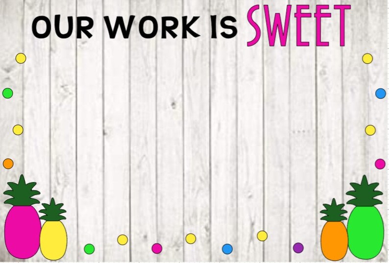 Teachers School Bulletin Board Cutouts DIY Kit our Work - Etsy