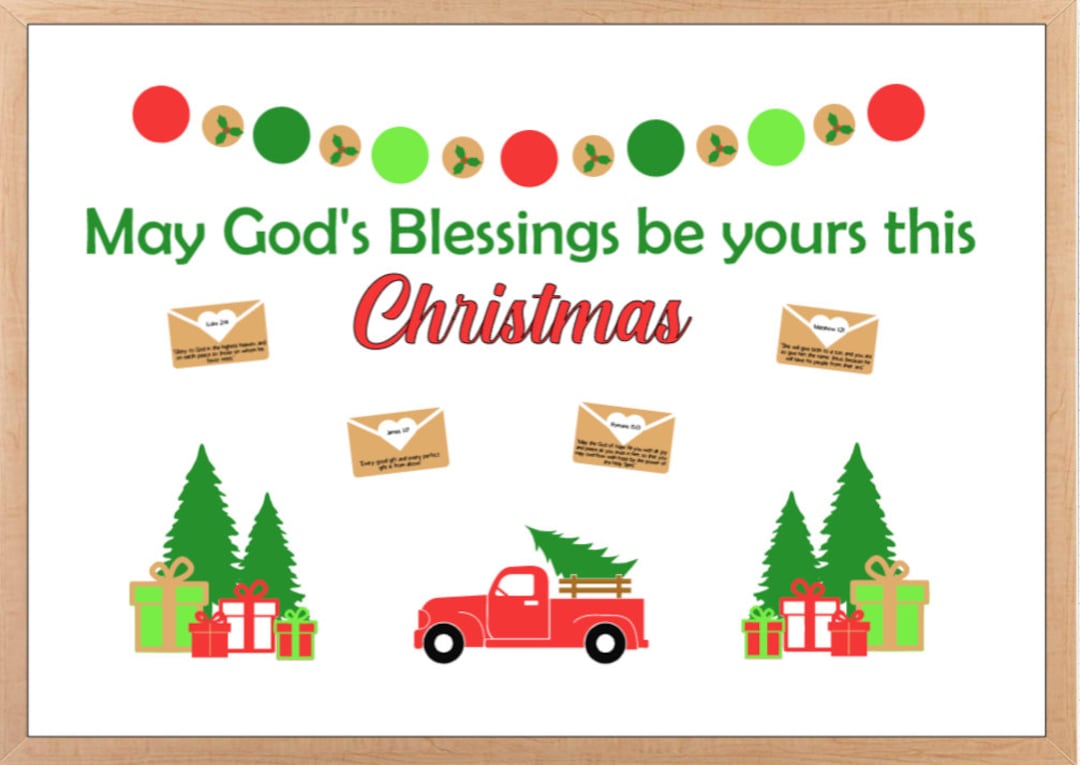 Teachers School Bulletin Board Cutouts DIY Kit "god's Blessings ...