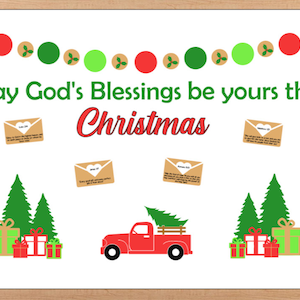 Teachers School Bulletin Board Cutouts DIY Kit "god's Blessings ...
