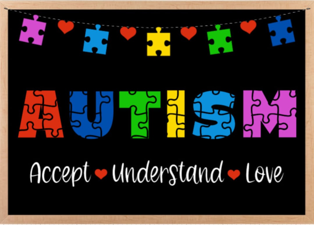 Teachers School Bulletin Board Cutouts DIY Kit "autism-accept ...