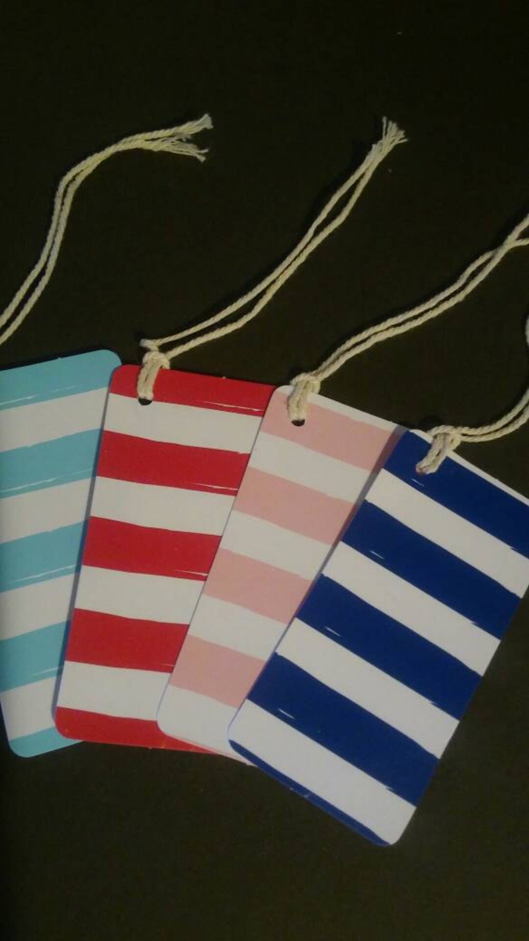 Nautical Beach Anchor Striped Pink Blue Aqua Birthday Party Favor Gift ...