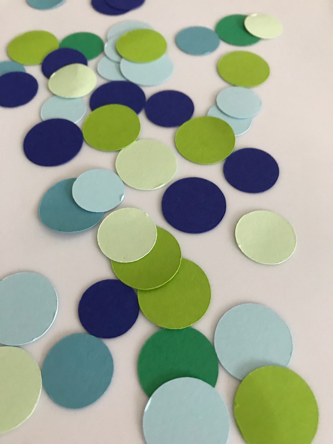 Green Blue Circles Confetti | Table Decoration | Birthday Party ...