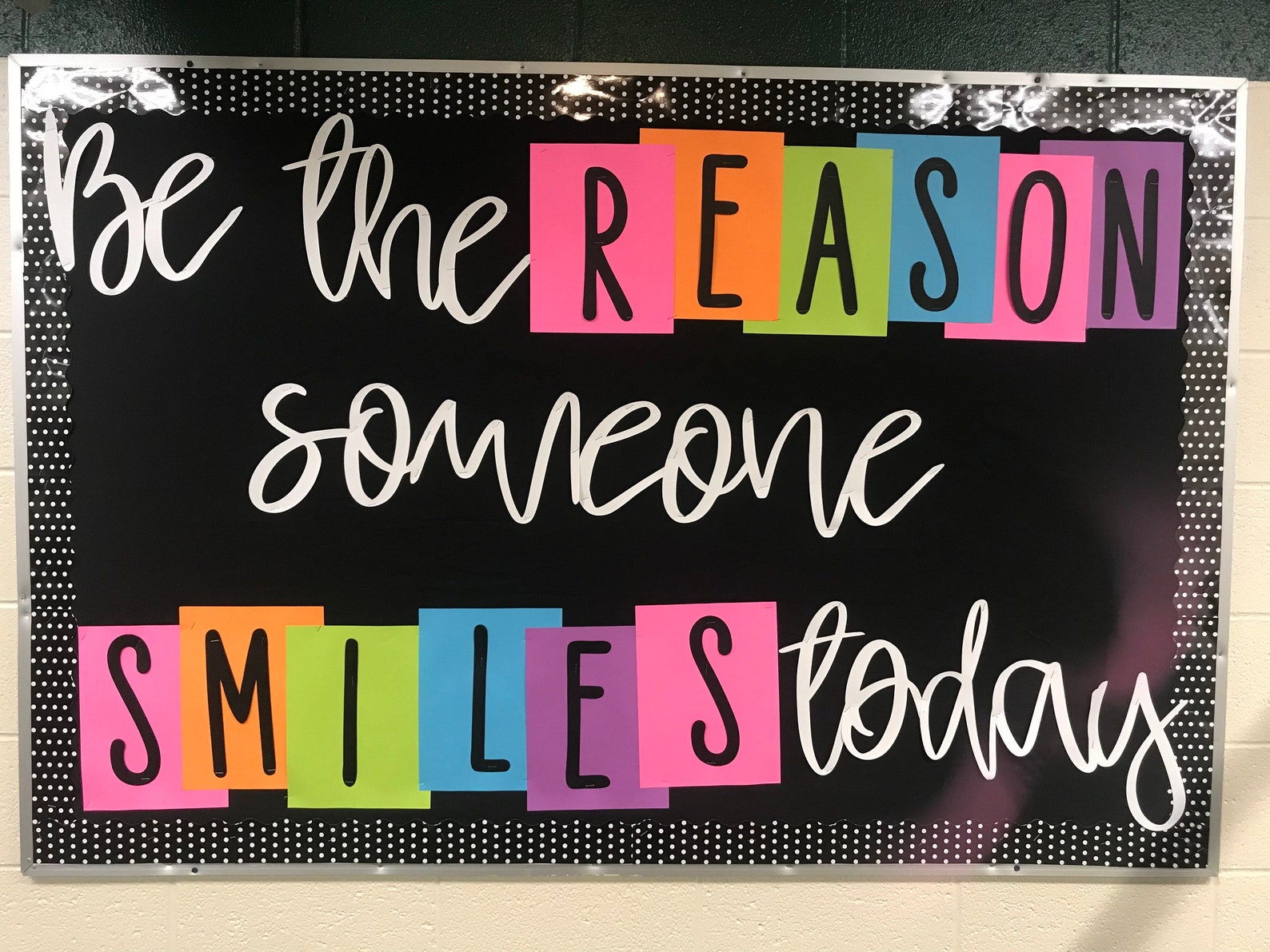 Teachers School Bulletin Board Cutouts DIY Kit "be the Reason Someone ...
