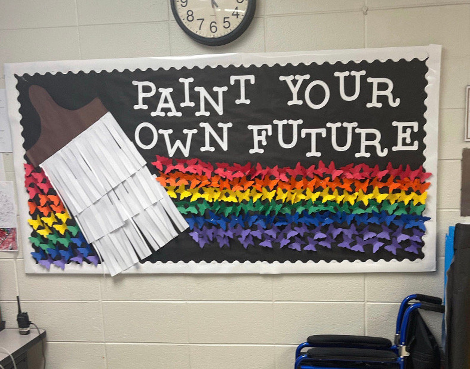 Teachers School Bulletin Board Cutouts DIY Kit "paint Your Own Future ...