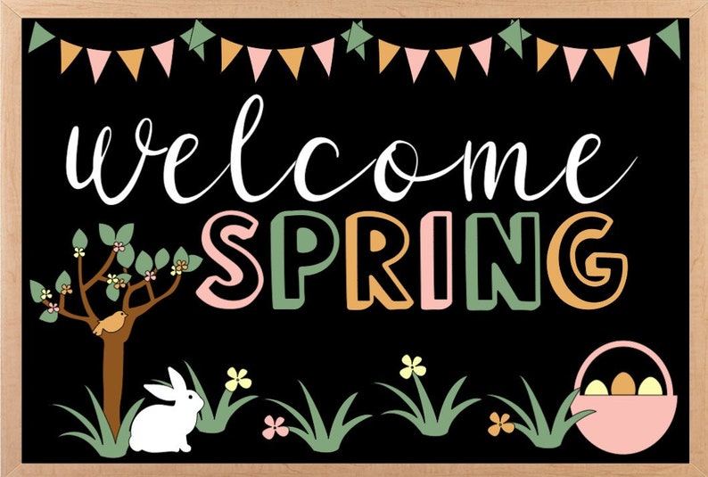 Teachers School Bulletin Board Cutouts Diy Kit Welcome Etsy