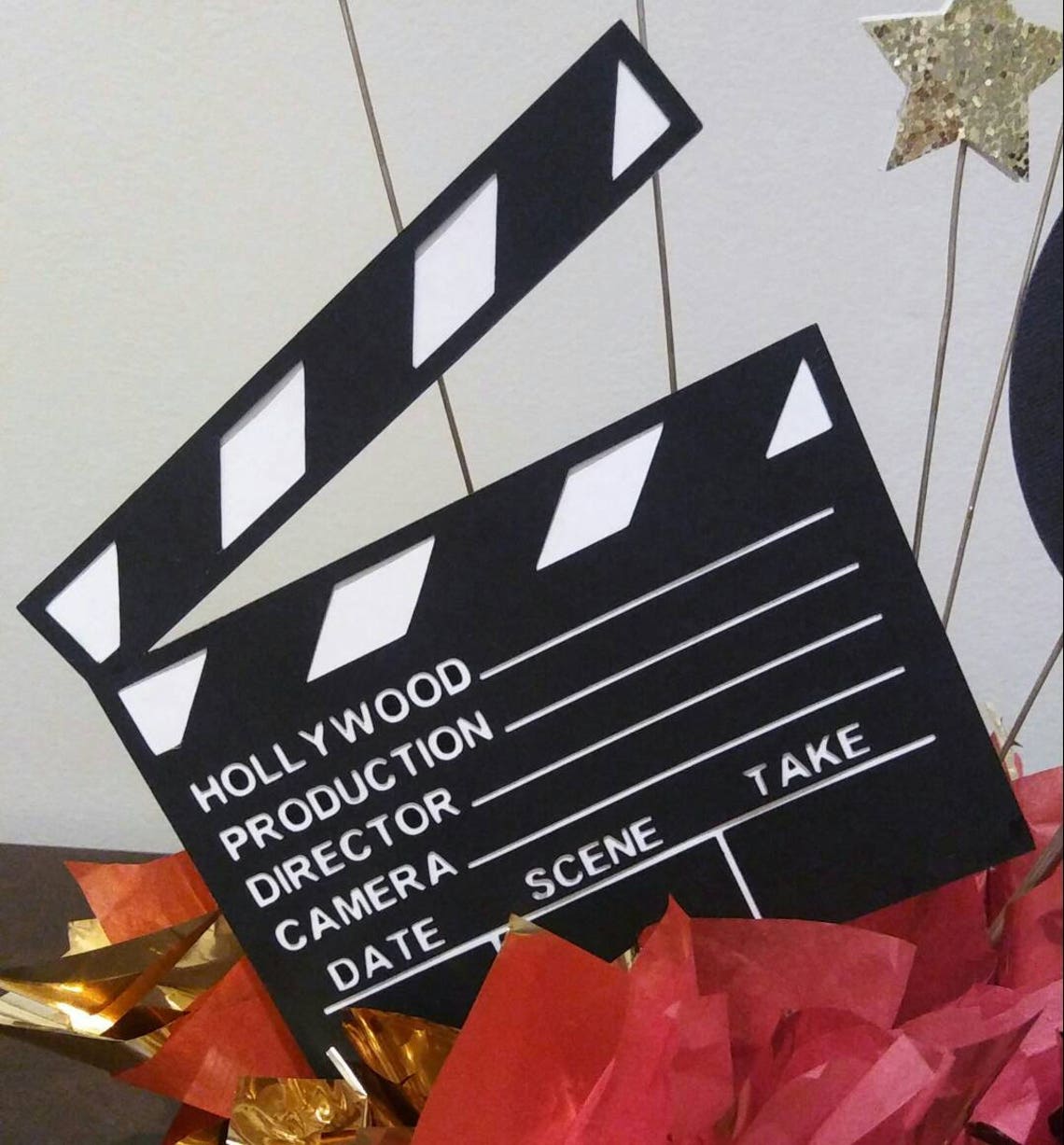 Hollywood Movie Theme Cake Topper 6 Film Reel Cake | Etsy