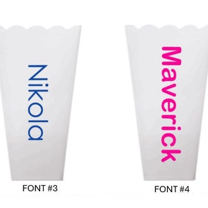Name Personalization Reusable Plastic Popcorn Buckets | Plain Buckets ...