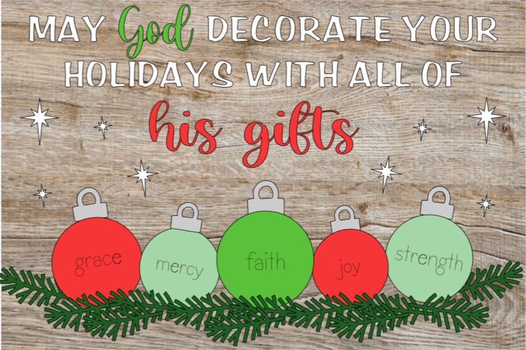 Teachers School Bulletin Board Cutouts DIY Kit "god Gifts" | Christian ...