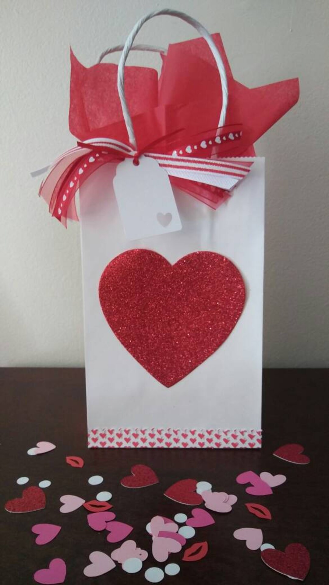 Valentine's Day Hearts Favor Bag | Gift Bag | Thank You Bag | Party ...