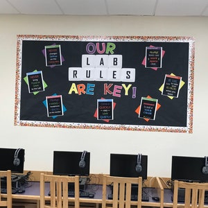 Teachers School Classroom Door Decoration Cutouts DIY Kit "our Lab ...