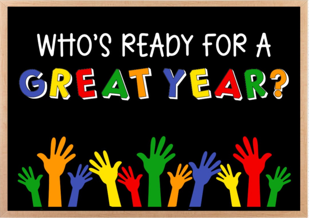 Teachers School Bulletin Board Cutouts DIY Kit "who's Ready for a Great ...