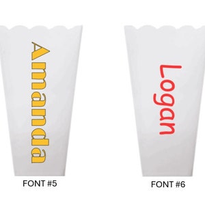 Name Personalization Reusable Plastic Popcorn Buckets | Plain Buckets ...