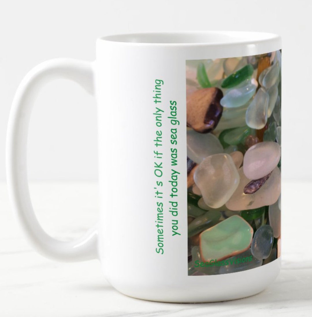Sea Glass Mug: Fort Bragg Photography, Beach Lover Gift - Etsy