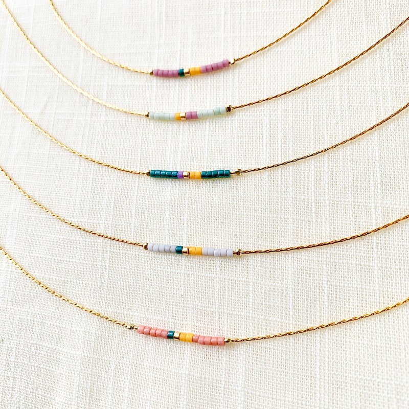 Seed Bead Necklace - Etsy
