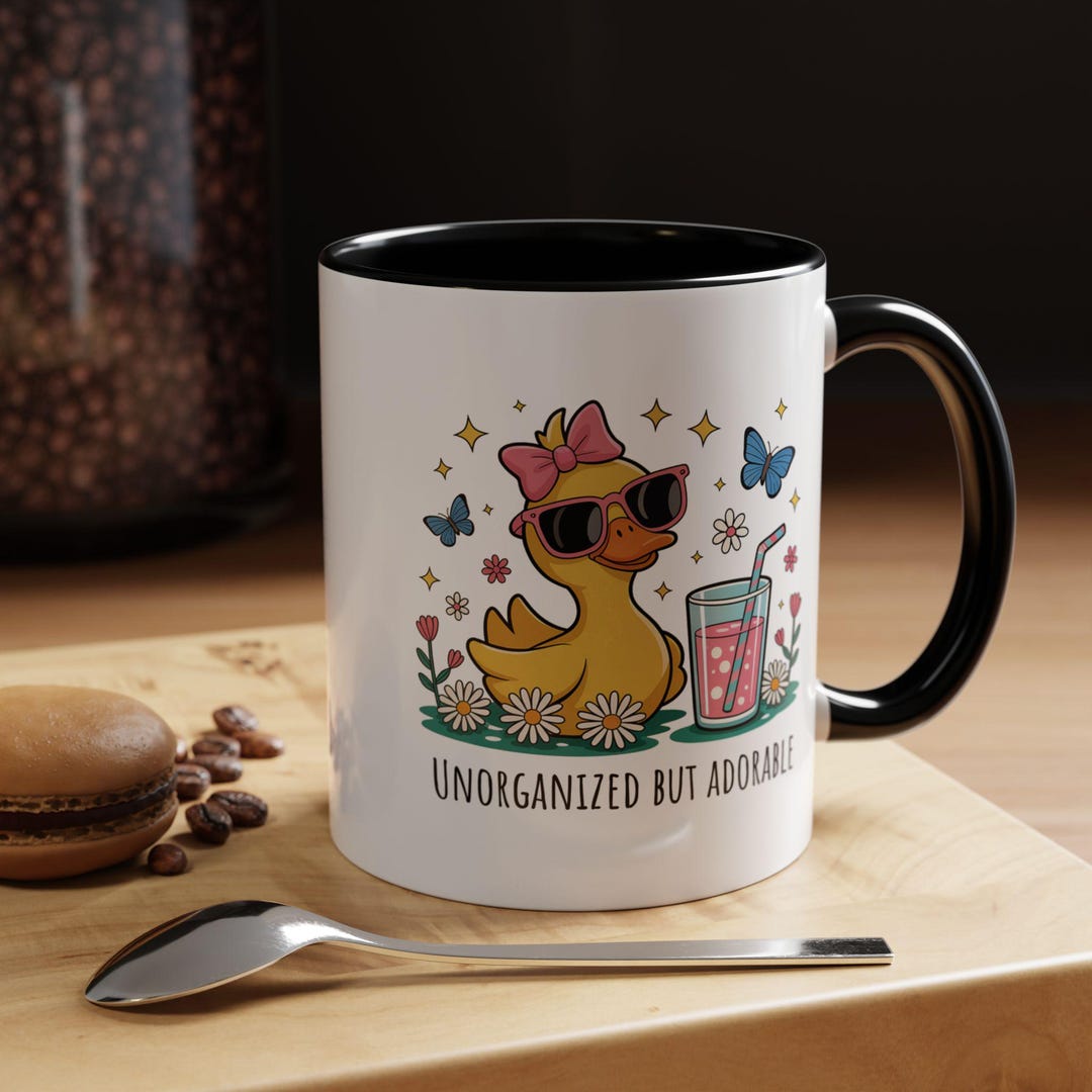 Mug, Unorganized but Adorable Duck Cute Design, Coffee Cup, Tea Mug ...