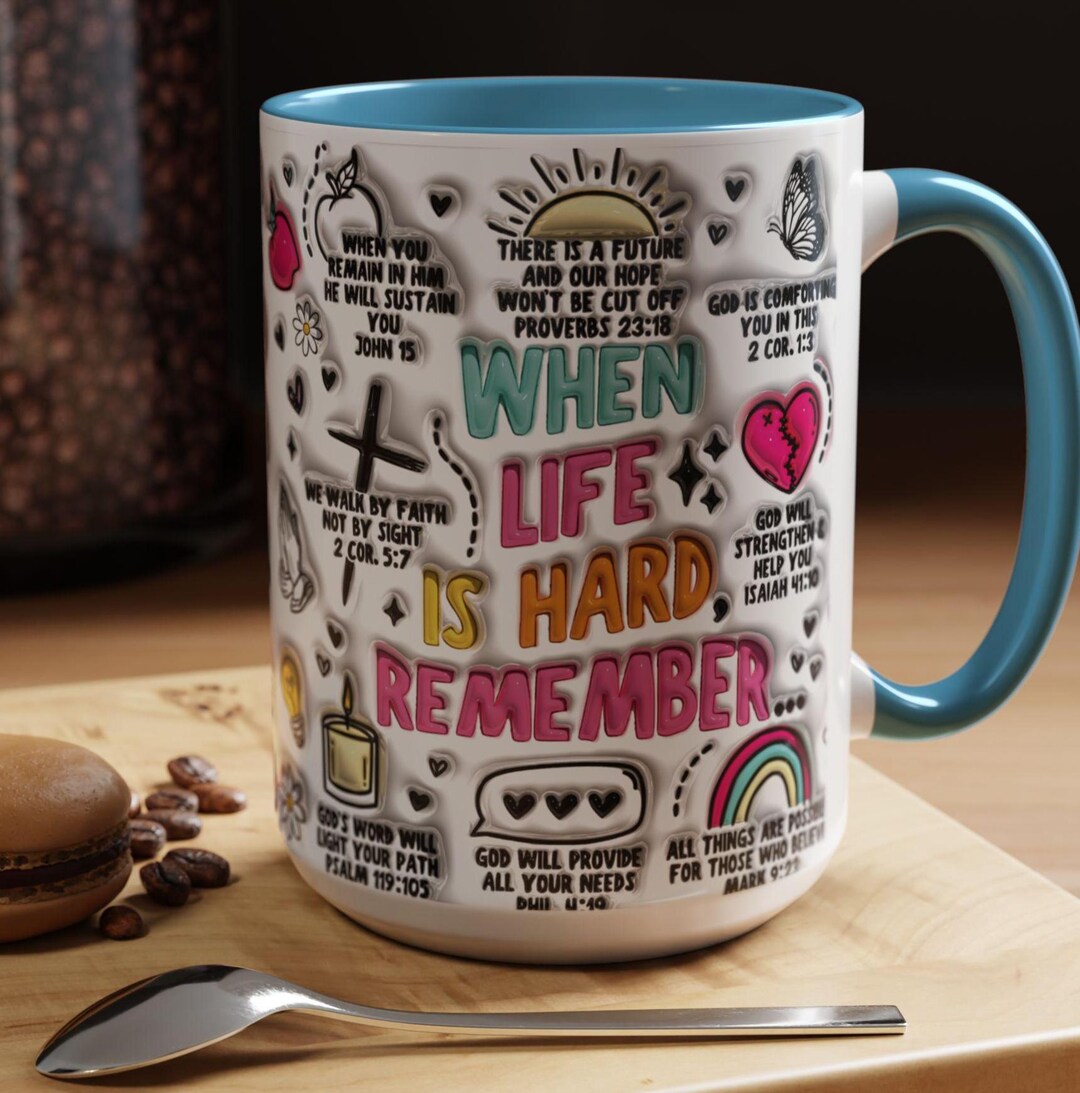 NOT a Real 3D Inspirational 3D Puffy Retro Christian Reminder Gift Mug ...