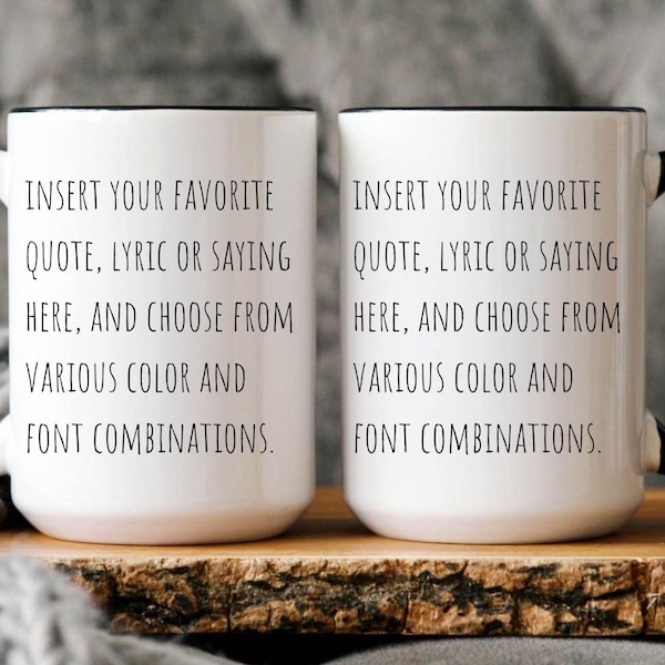 Quote Coffee Mug - Etsy