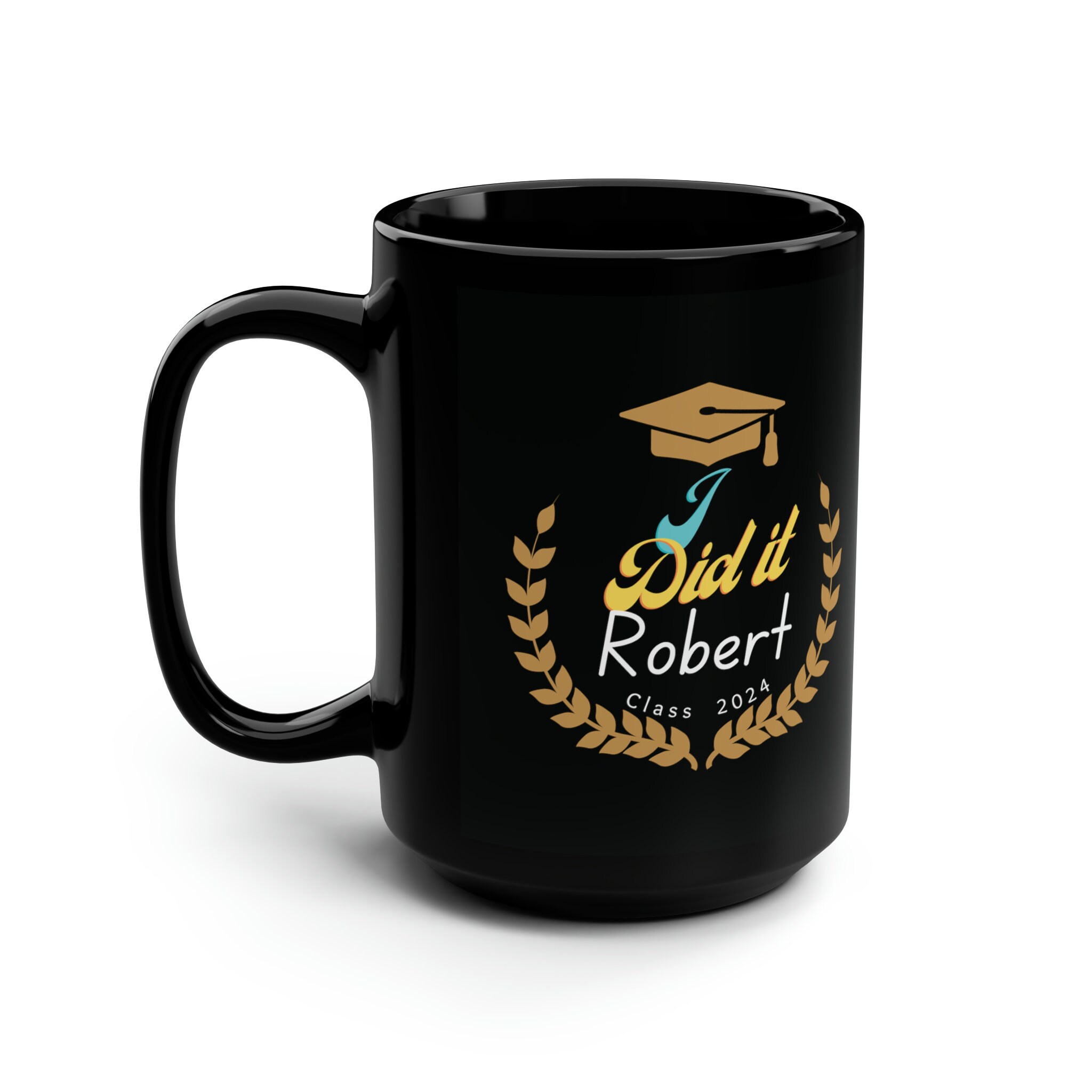 Personalized Graduation Mug, Custom Ceramic Cup for Him or Her ...