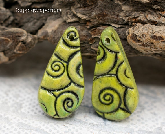 Materials Assortment of handmade polymer clay components Jewelry Making ...
