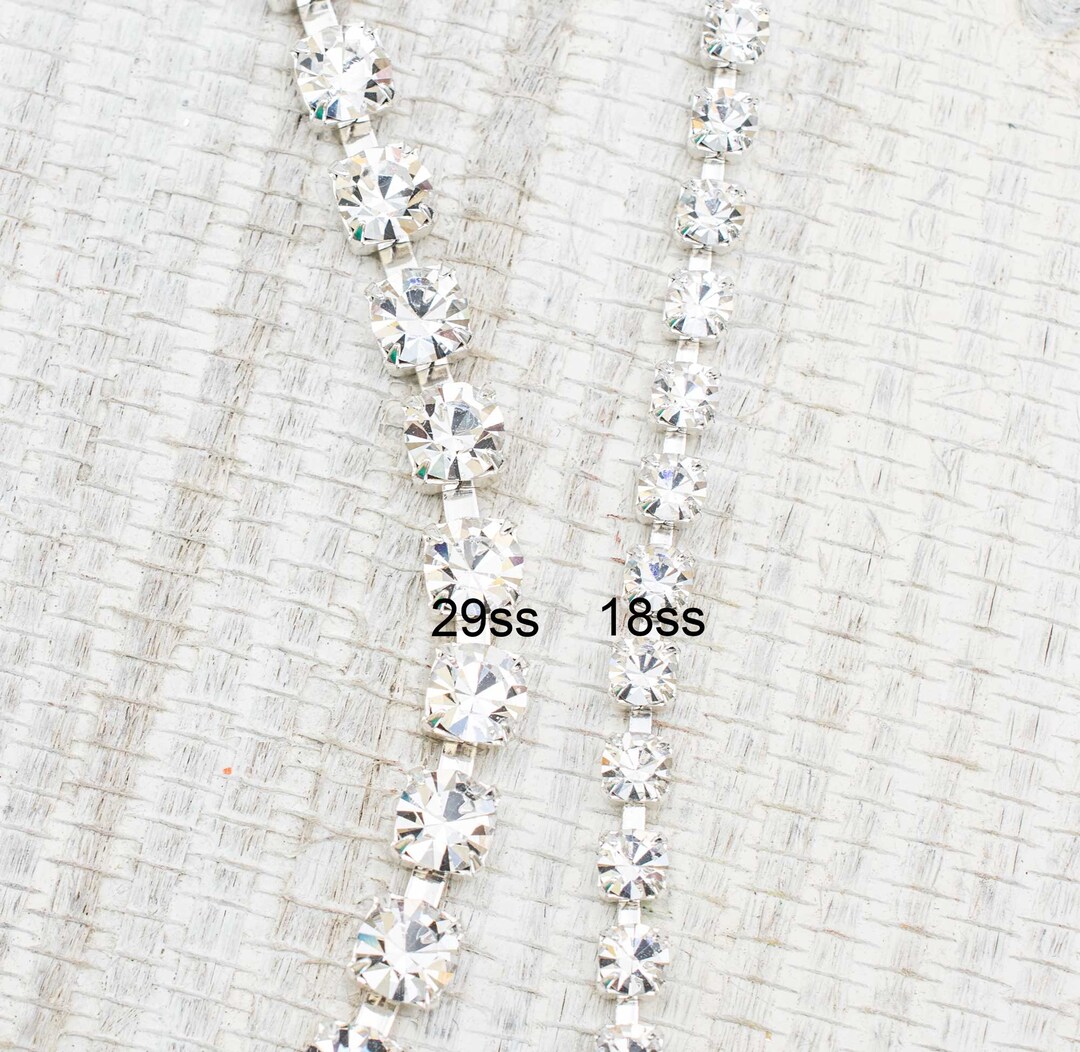 Preciosa Crystal Cup Chain, Preciosa Crystal Silver Plated Cup Chain, 1 ...