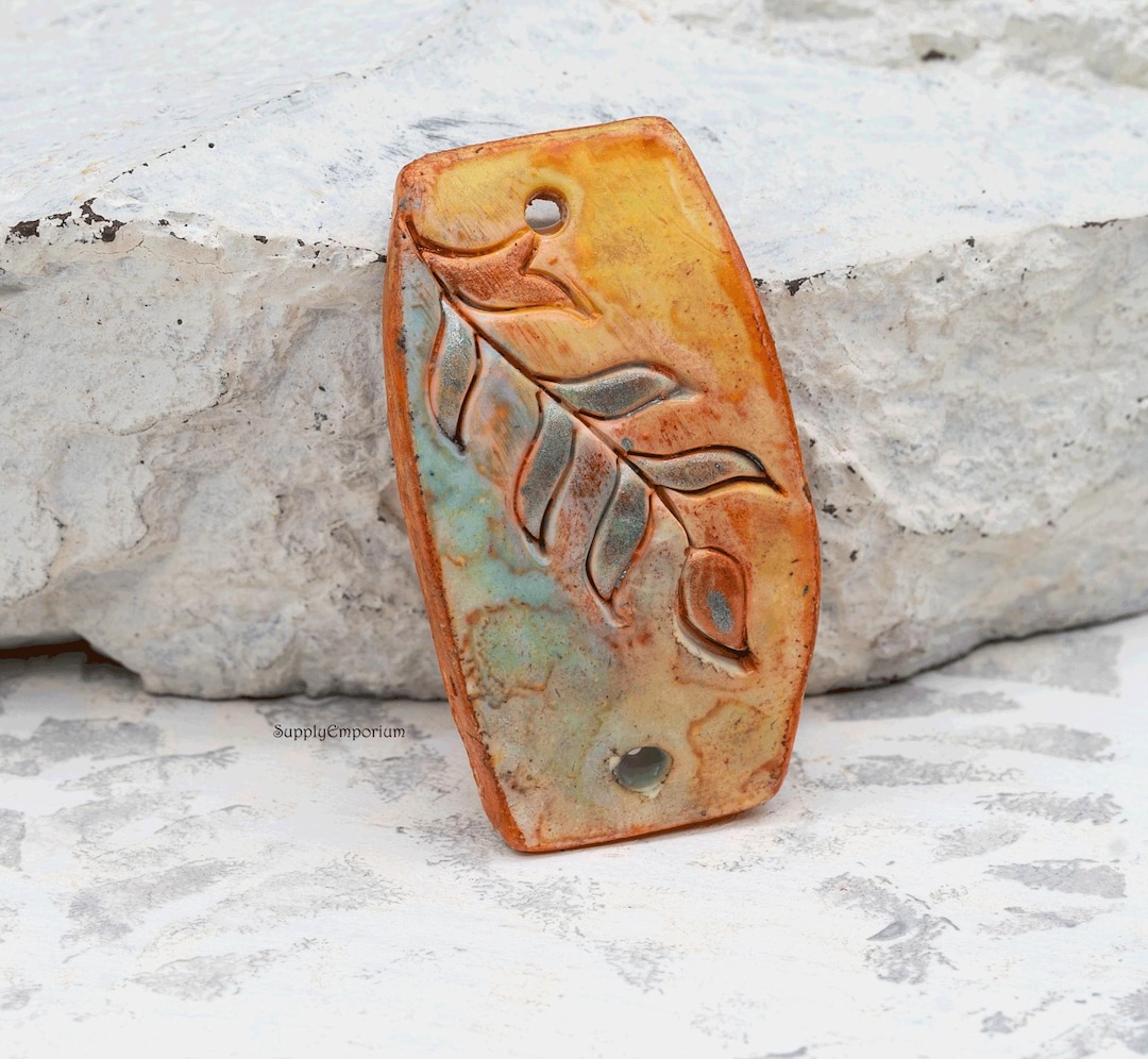 Polymer Clay Pendant Clay Connector 2 Hole Connector 2 Hole Polymer ...