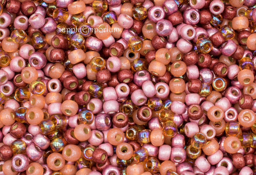 Cognac 6 Mix 6/0 Mixed Brands Seed Beads, Exclusive 6/0 Cognac 6 Mixed ...