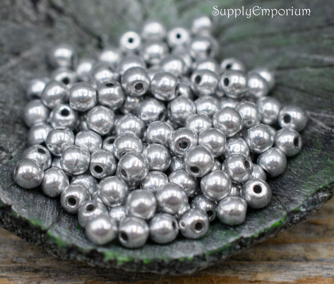 Czech 3mm Crystal Labrador Full Druk Beads, 3mm Full Labrador Round ...