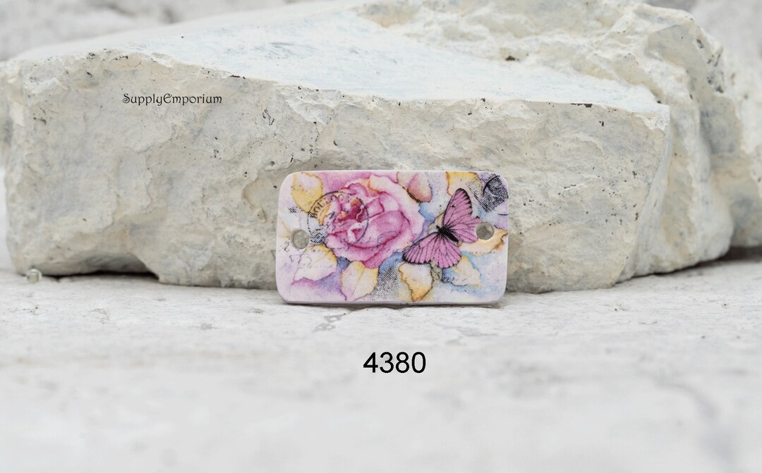 Pendant Connector, Polymer Clay Connector, Polymer Clay Pendant, Small ...