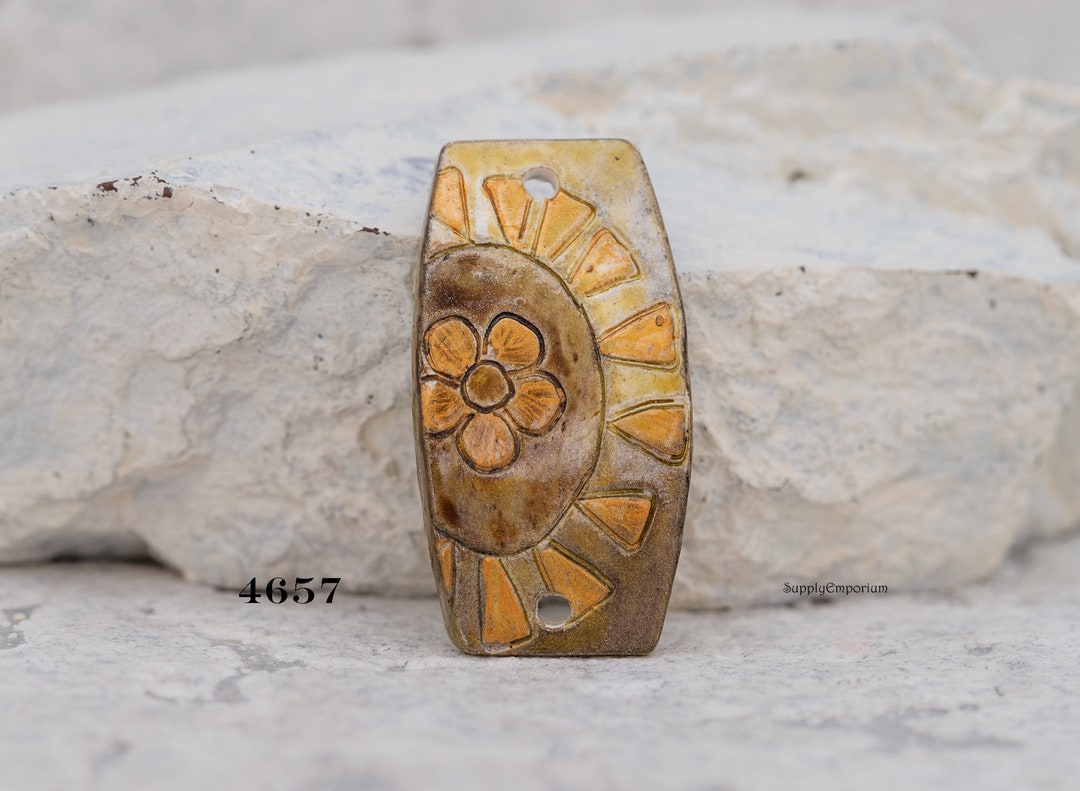 Polymer Clay Connector/pendant, 2 Hole Polymer Clay Pendant YOUR STYLE ...