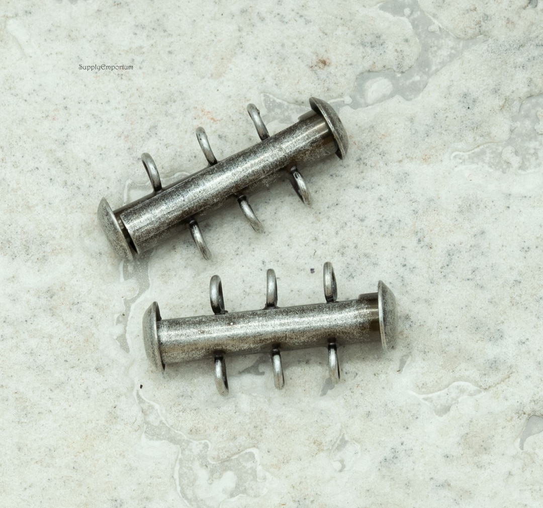 Bar Clasp, Multi Strand Clasp, Vertical Loop Clasp, 3 Strand Slide ...