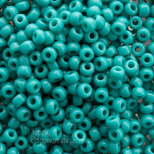 6/0 Opaque Turquoise Seed Beads Toho 55 Turquoise Seed - Etsy