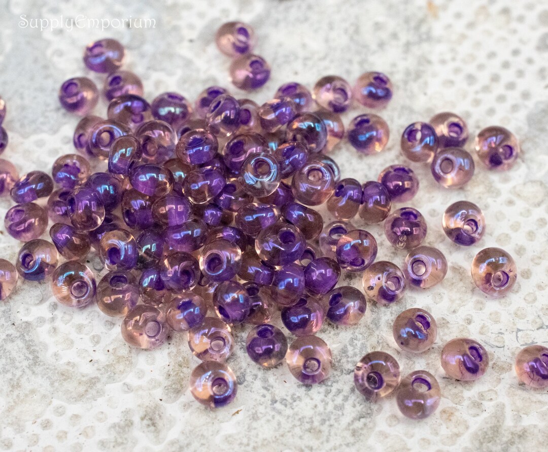 4122R 3mm Toho Purple Lined Rainbow Rosaline Magatama Beads - Etsy