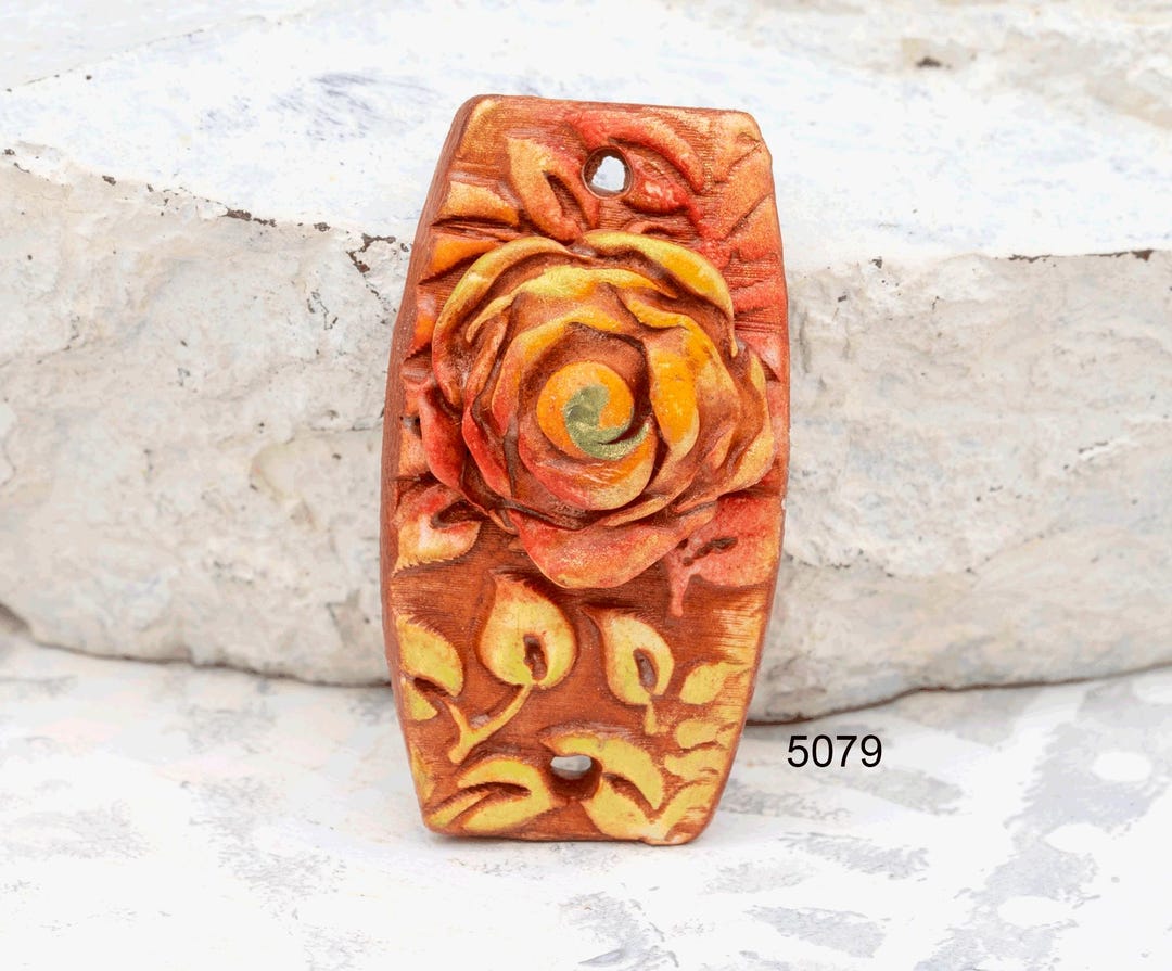 Polymer Clay Pendant Clay Connector 2 Hole Connector 2 Hole Polymer ...