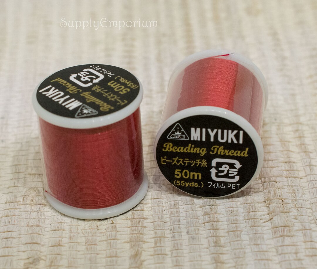 Beading Thread, Miyuki B Nylon Bead Thread, 1 55 Yard Spool, 330dtex ...