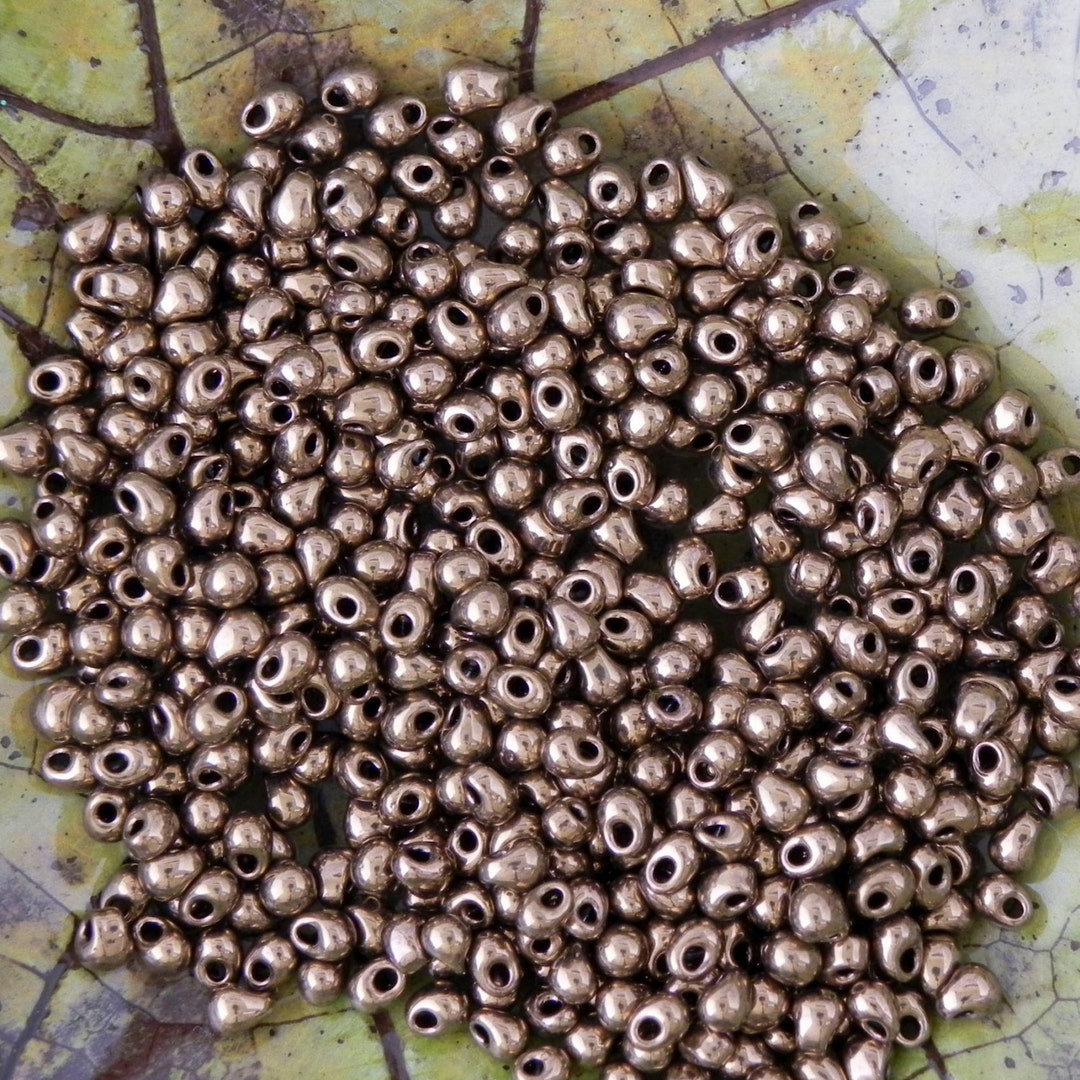 1514-metallic Dark Bronze 2.8mm Miyuki Drop Bead Metallic Dark Bronze ...