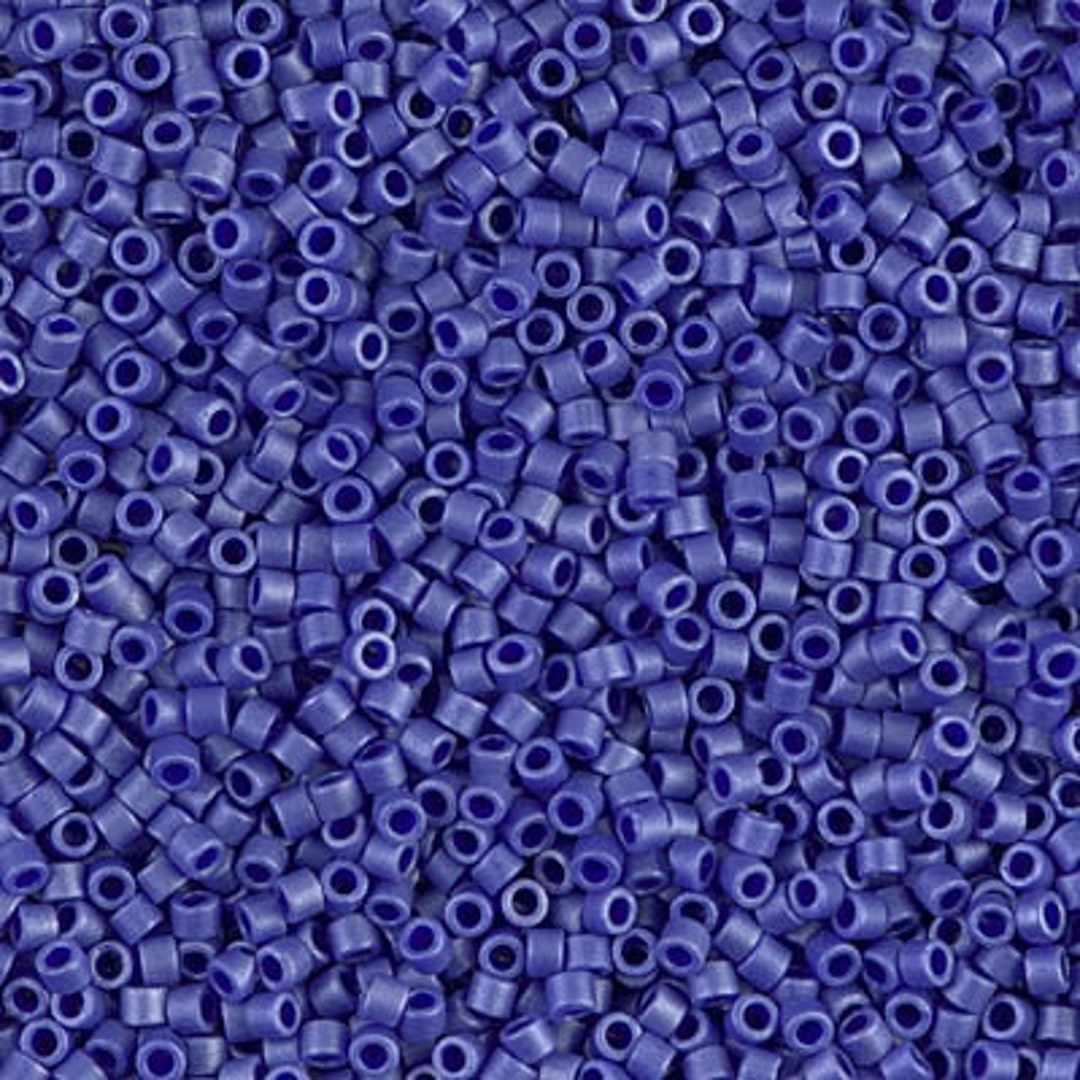 DB361 11/0 Miyuki Matte Opaque Cobalt Luster Delica Seed - Etsy