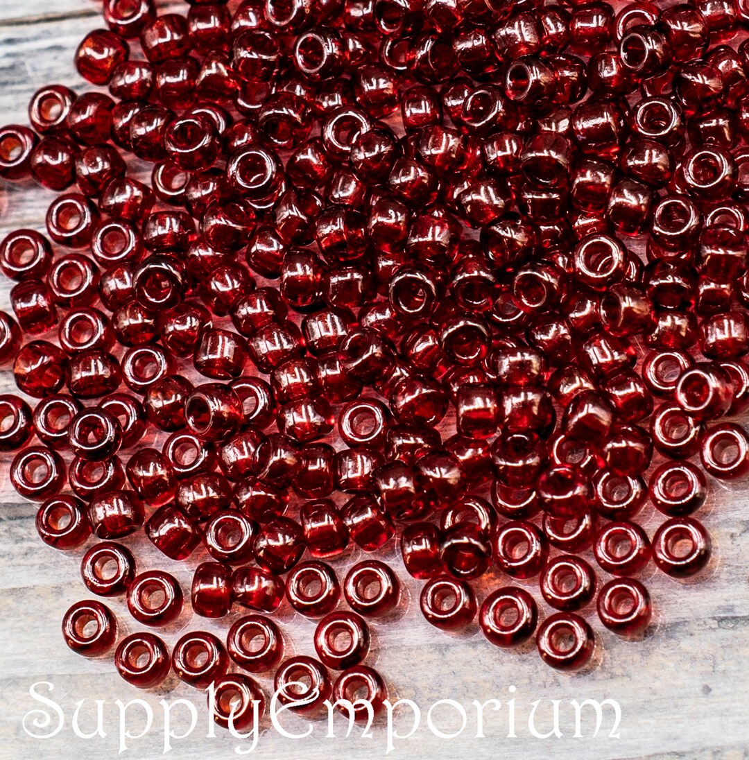 8/0 Miyuki Gold Lustered Garnet Seed Beads 10 Grams Miyuki 8-304 Gold Luster Garnet 8/0 Seed ...