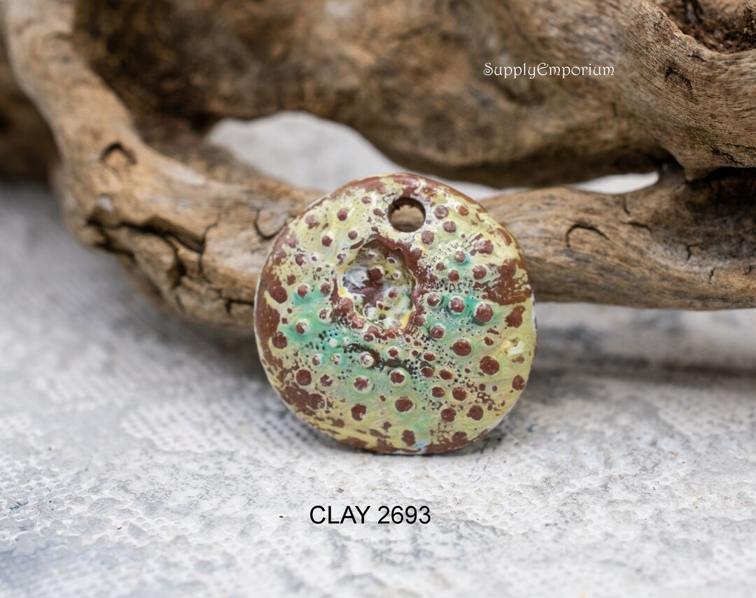 Polymer Clay Beach Theme Pendant Shell Polymer Clay Pendant, Clay 2693 ...
