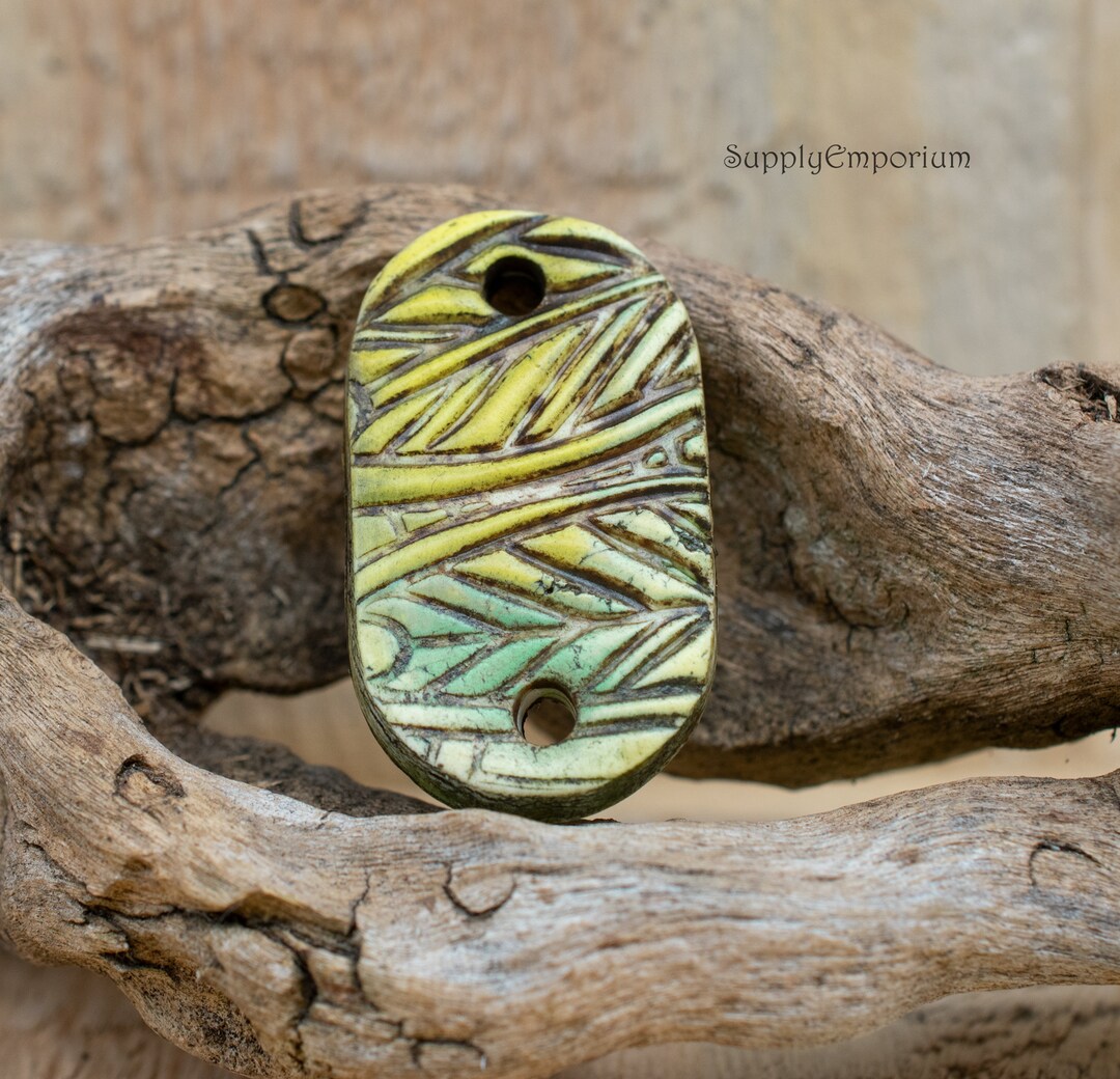 Polymer Clay Connector, 39x23mm Polymer Clay Faux Ceramic 2 Hole ...