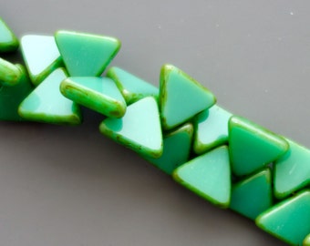 Czech Triangle Beads | Etsy