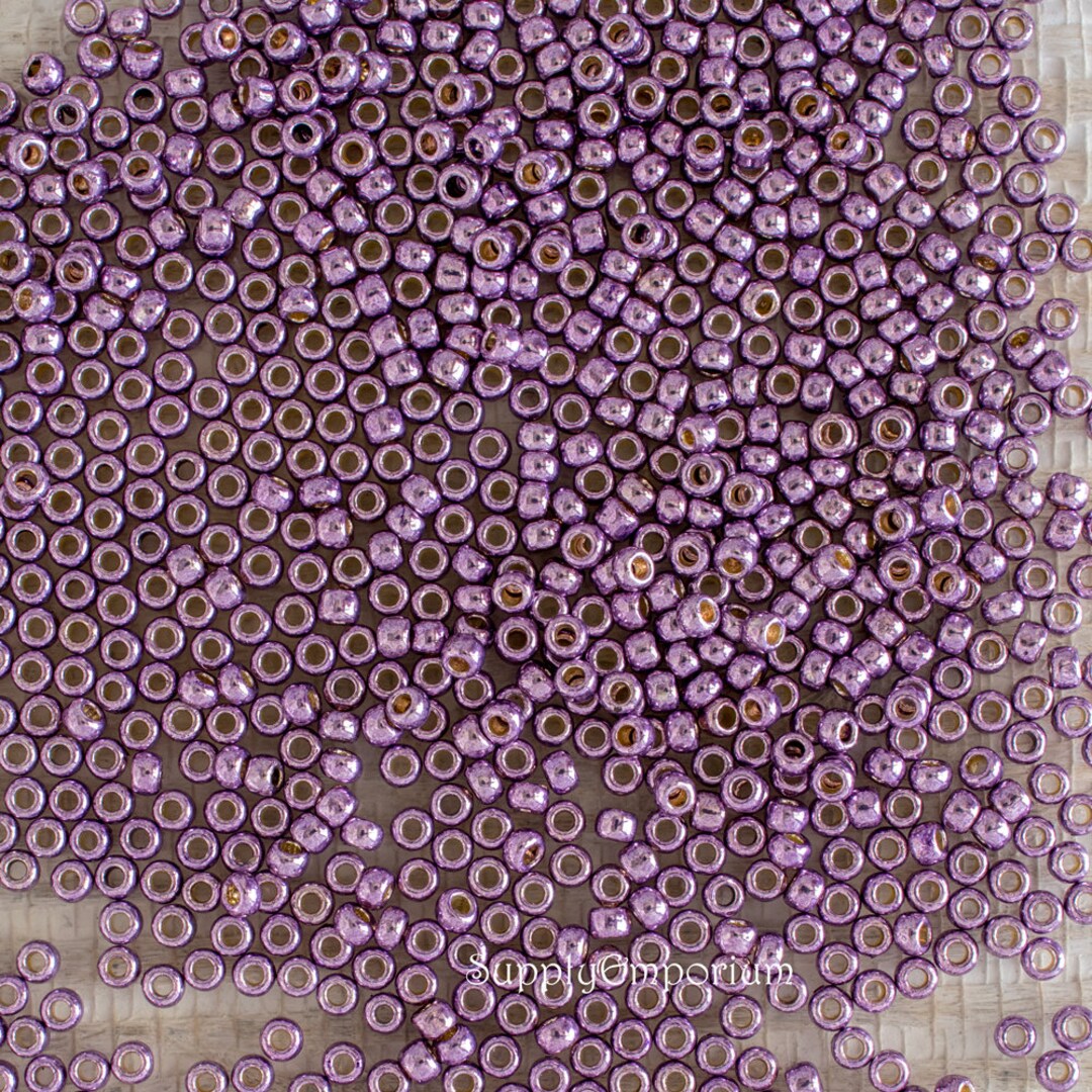 11/0 Perma Finish Galvanized Pale Lilac, Toho 11-PF579 Permafinish ...