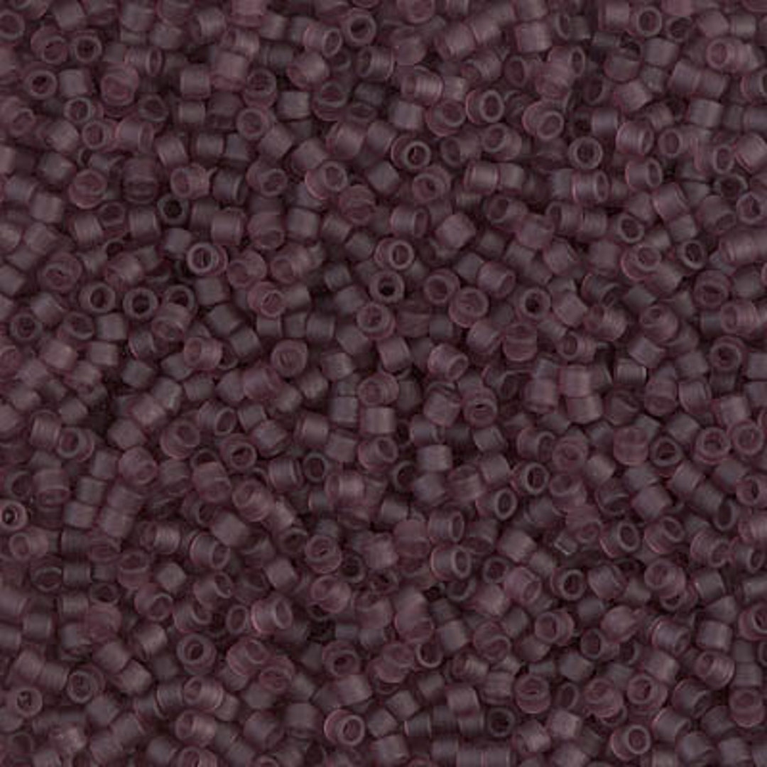 Delica DB1264 11/0 Miyuki Delica Seed Beads Matte Transparent Mauve ...